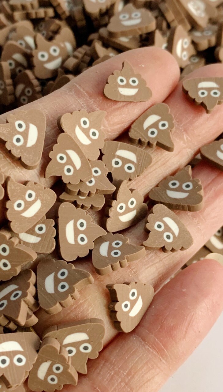 Polymer Clay Large Kawai Poop Slices Fake Sprinkles Shit - Etsy