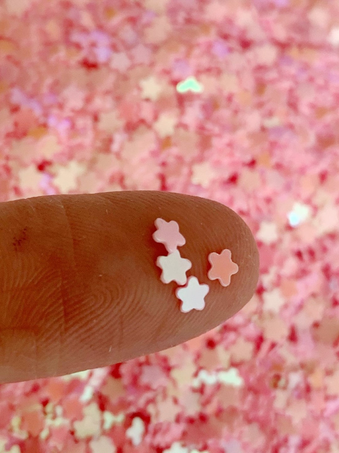 Iridescent Pink Shift Star Glitter, Sequins Glitter, Nail Art Glitter ...