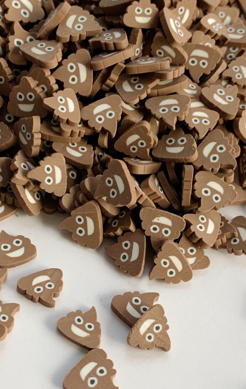 Polymer Clay Large Kawai Poop Slices Fake Sprinkles Shit - Etsy