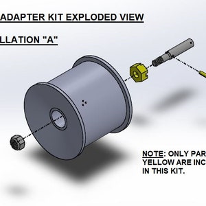 12mm Hex Wheel Adapter Kit Vintage Team Associated RC10, B2, B3, B4 and ...