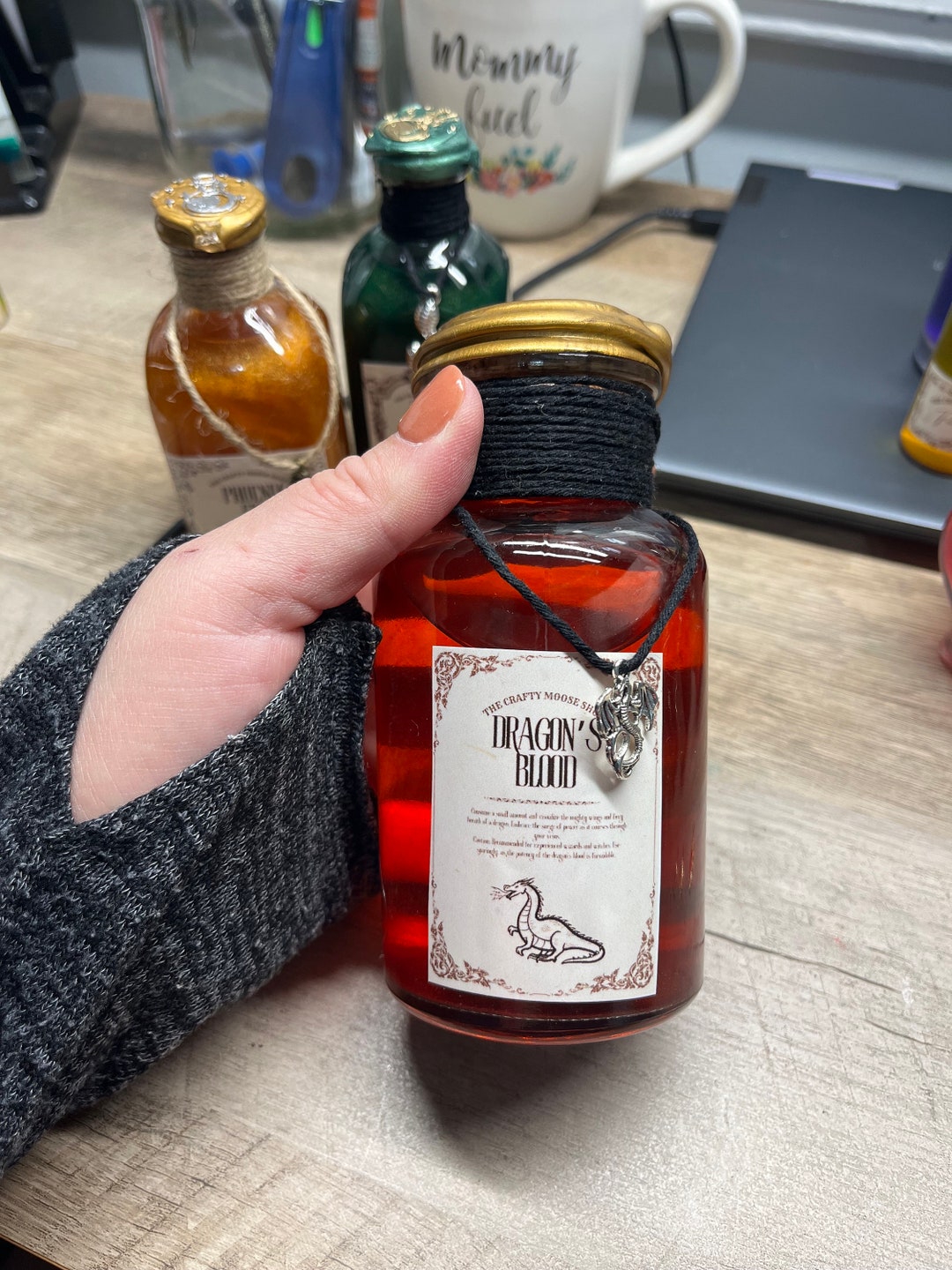 Inspired Potion Bottle- Dragons Blood Potion From Harry Potter - Etsy
