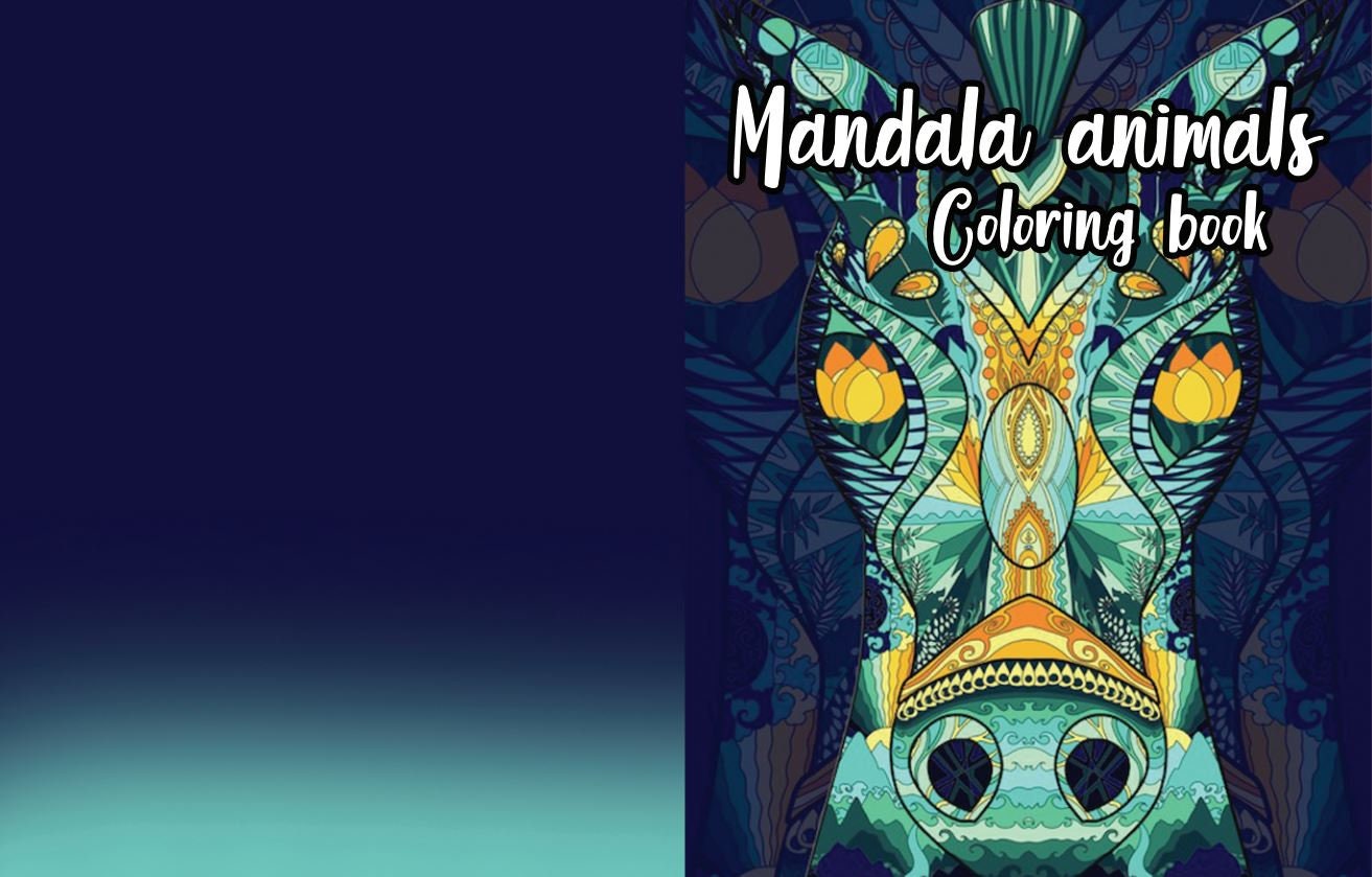 Coloring Book PDF Adult Mandala Animals Coloring Book Printable ...
