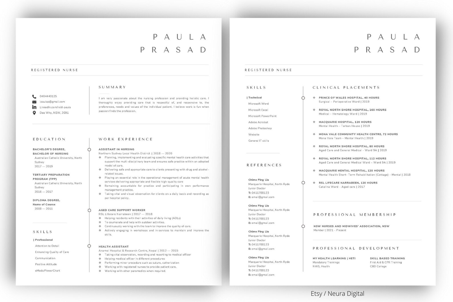 Resume Template & Free Email Signature, Resume Template for Word ...