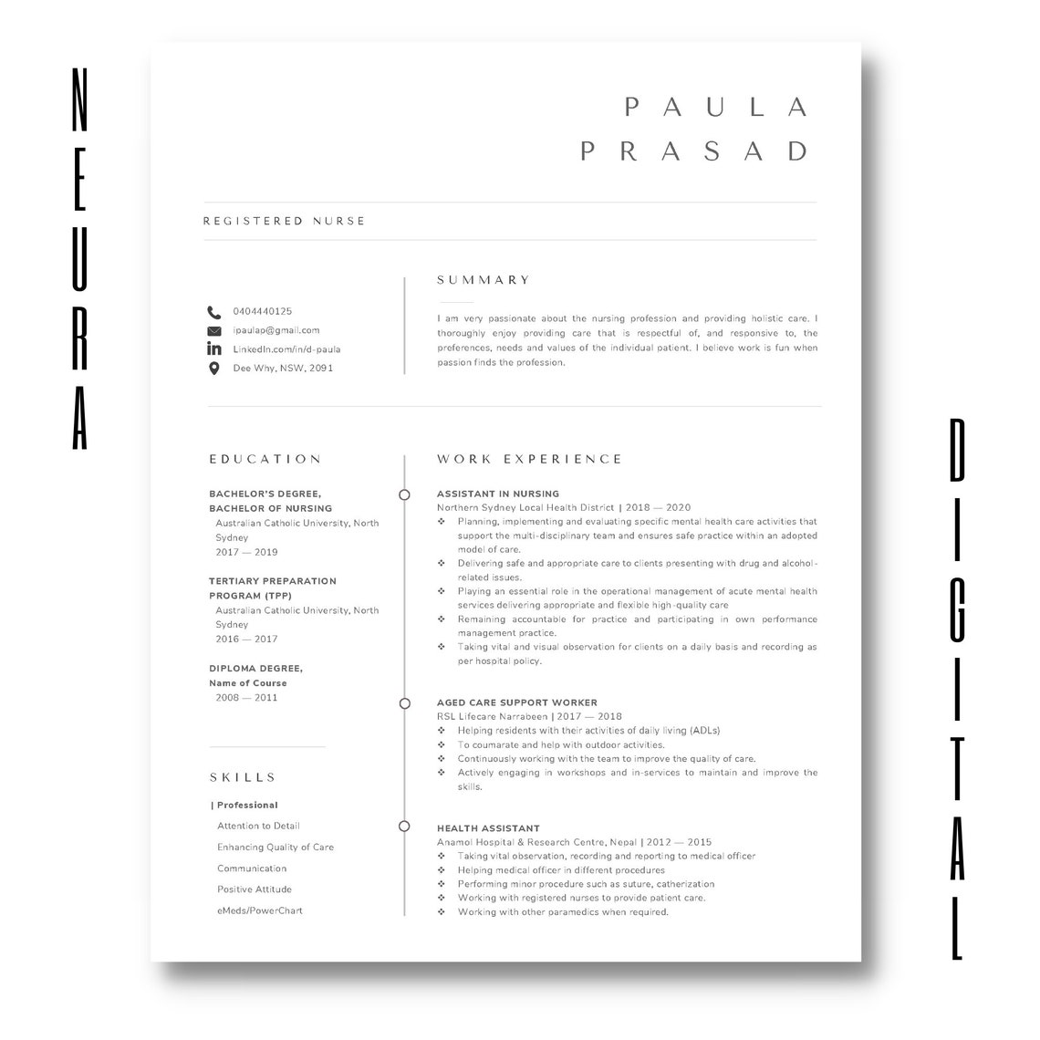 Resume Template & Free Email Signature, Resume Template for Word ...