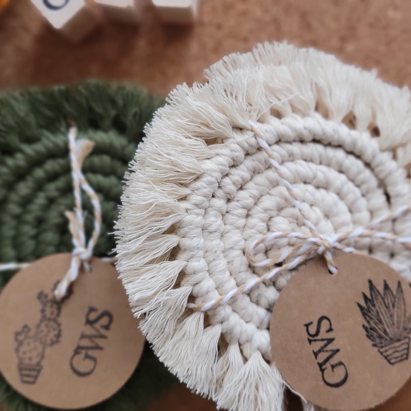 Macrame Coaster - Etsy
