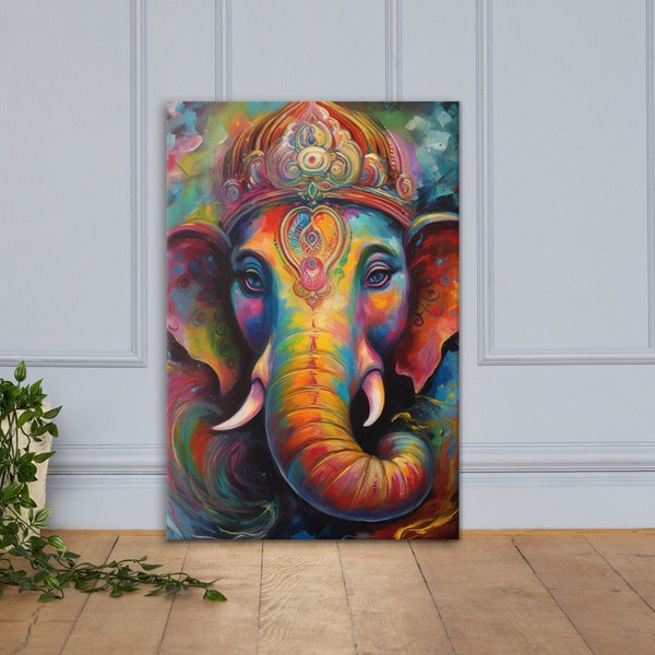 Ganesha Painting Canvas - Etsy