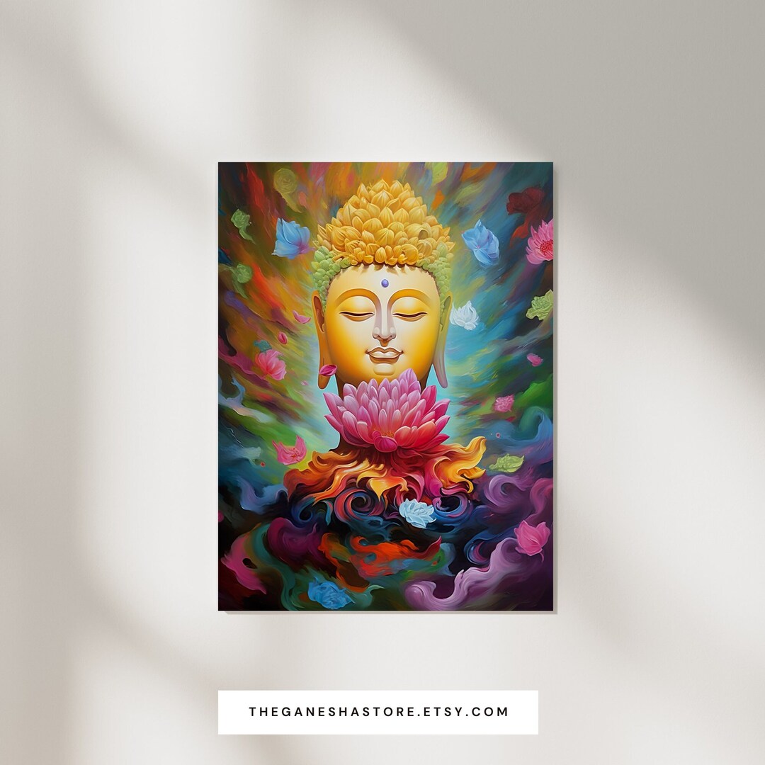 Printable Psychedelic Buddha Art | Mystic Art | Buddha Print | Mystical ...