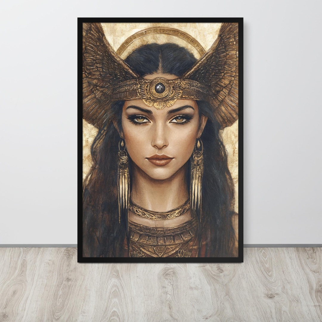 Ancient Egyptian Goddess Isis Art Spiritual Wall Art Egyptian Mythology ...