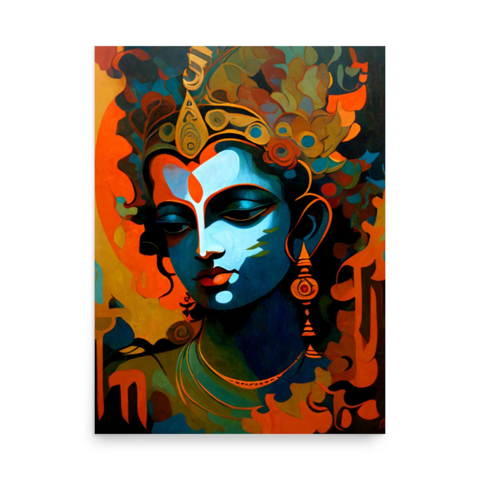 Modern Krishna Digital Art | Krishna Painting | Hare Krishna | Bhakti ...
