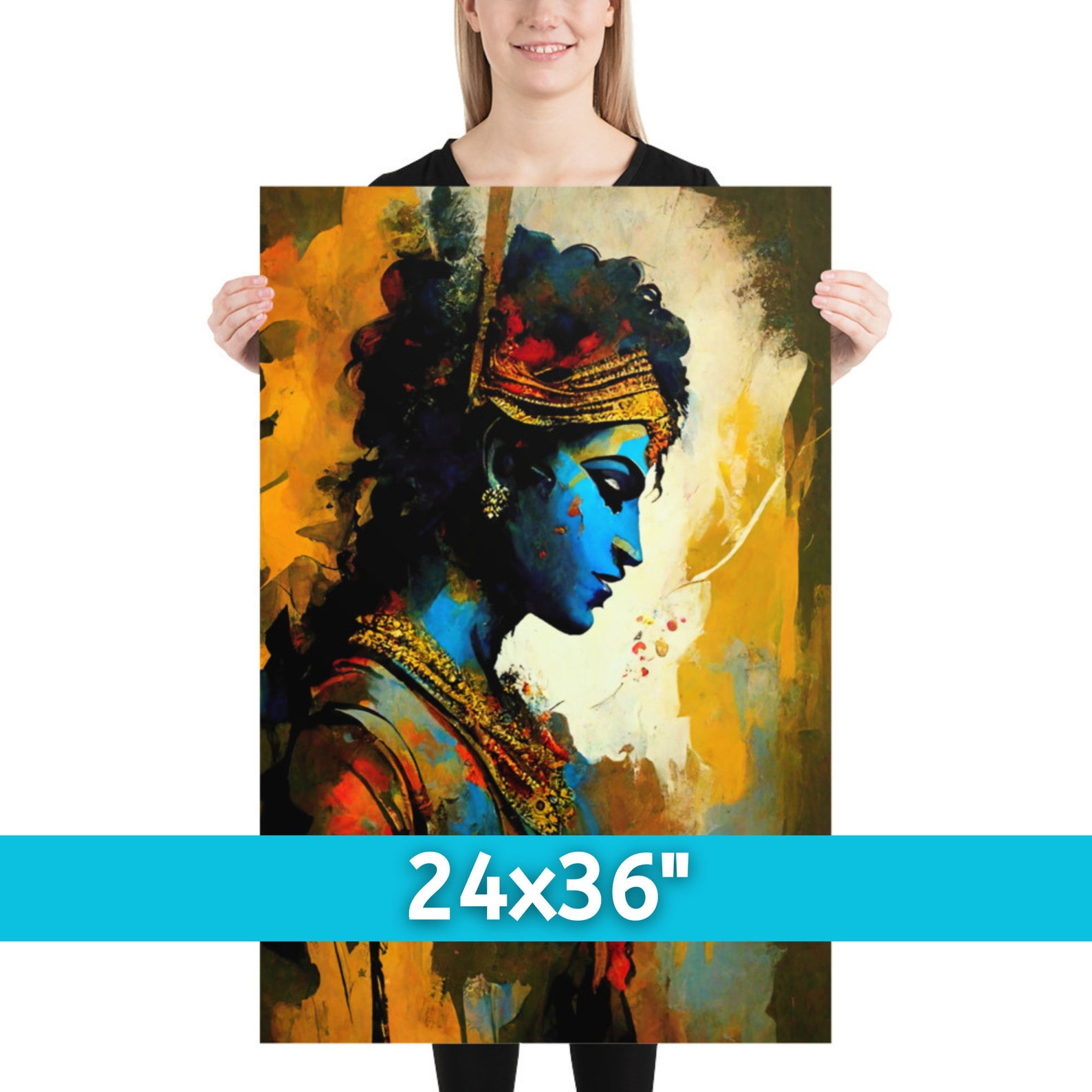 Krishna Art Print | Krishna Painting | Krishna Picture | Krishna Art ...