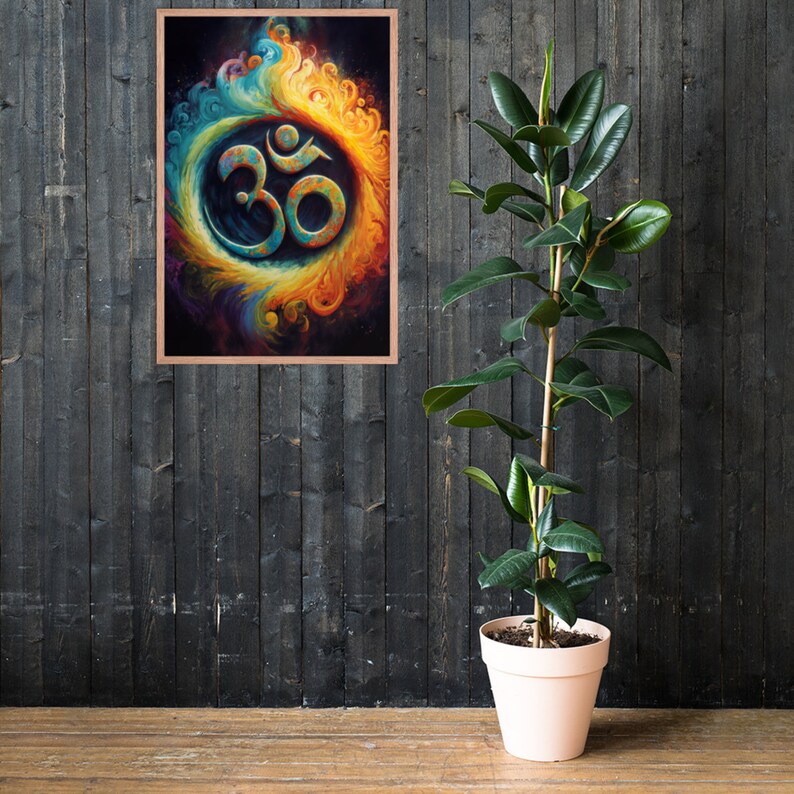 Cosmic Om Symbol for Spiritual Enlightenment - Yoga Art for Meditation ...