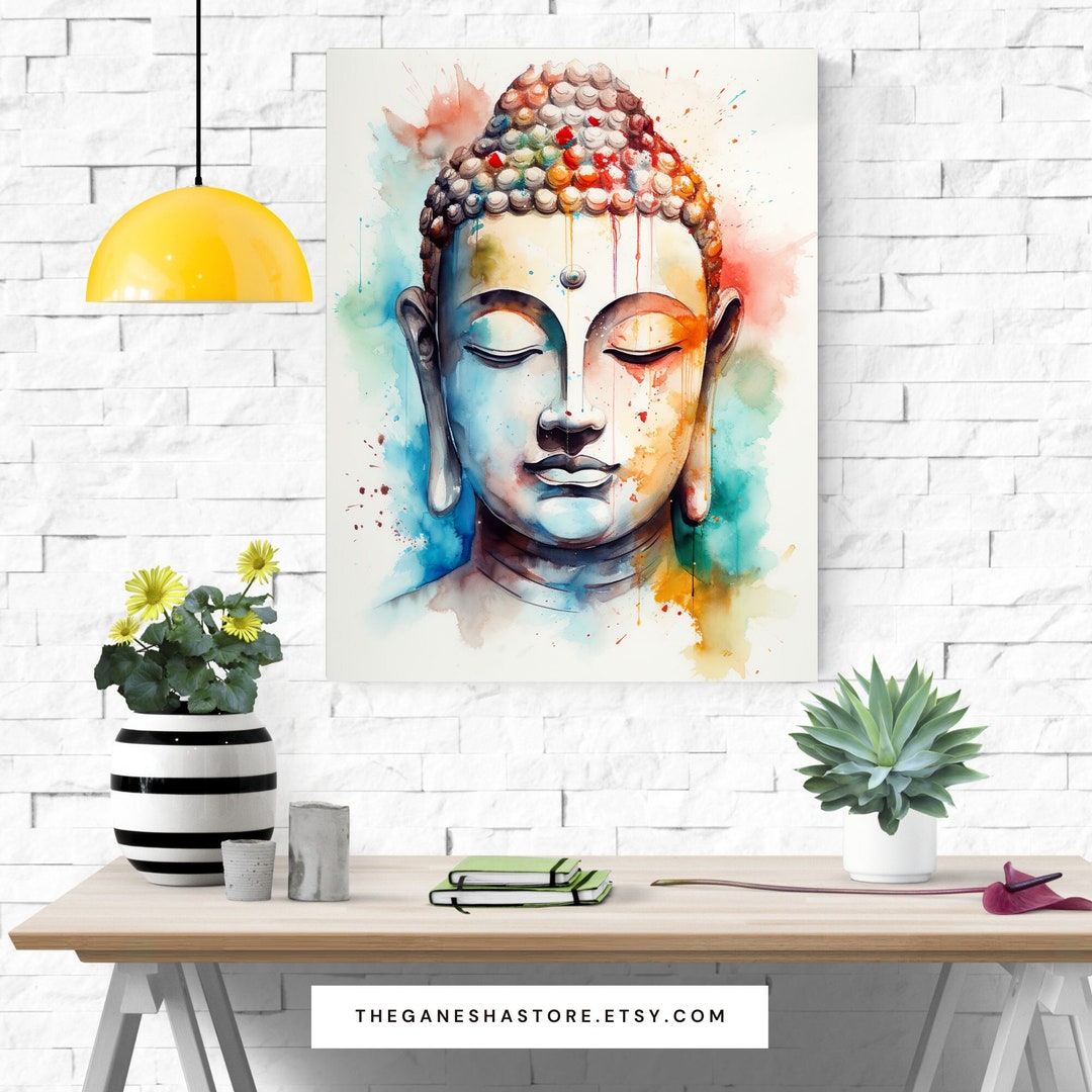 Buddha Painting Meditation Art Print | Yoga Wall Art | Buddha Print ...