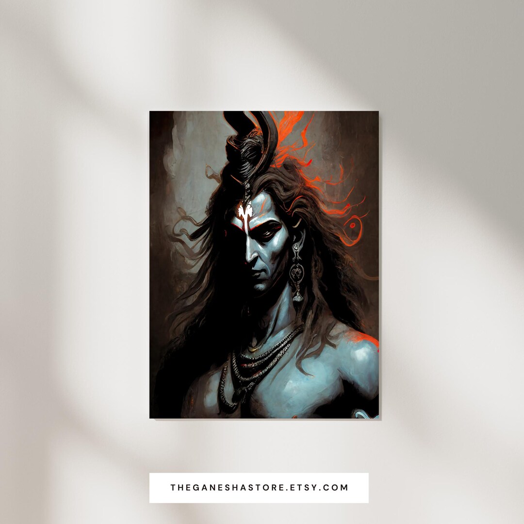 Lord Shiva Left Hand Path Magick Art Print - Etsy