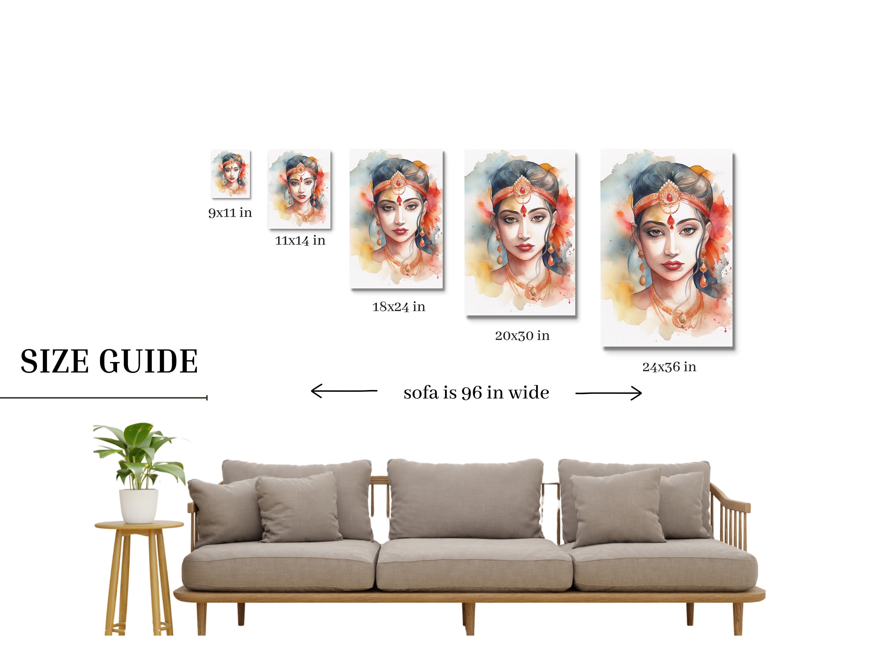 Divine Feminine Goddess Lakshmi Wall Art Lakshmi Art Goddess Art ...