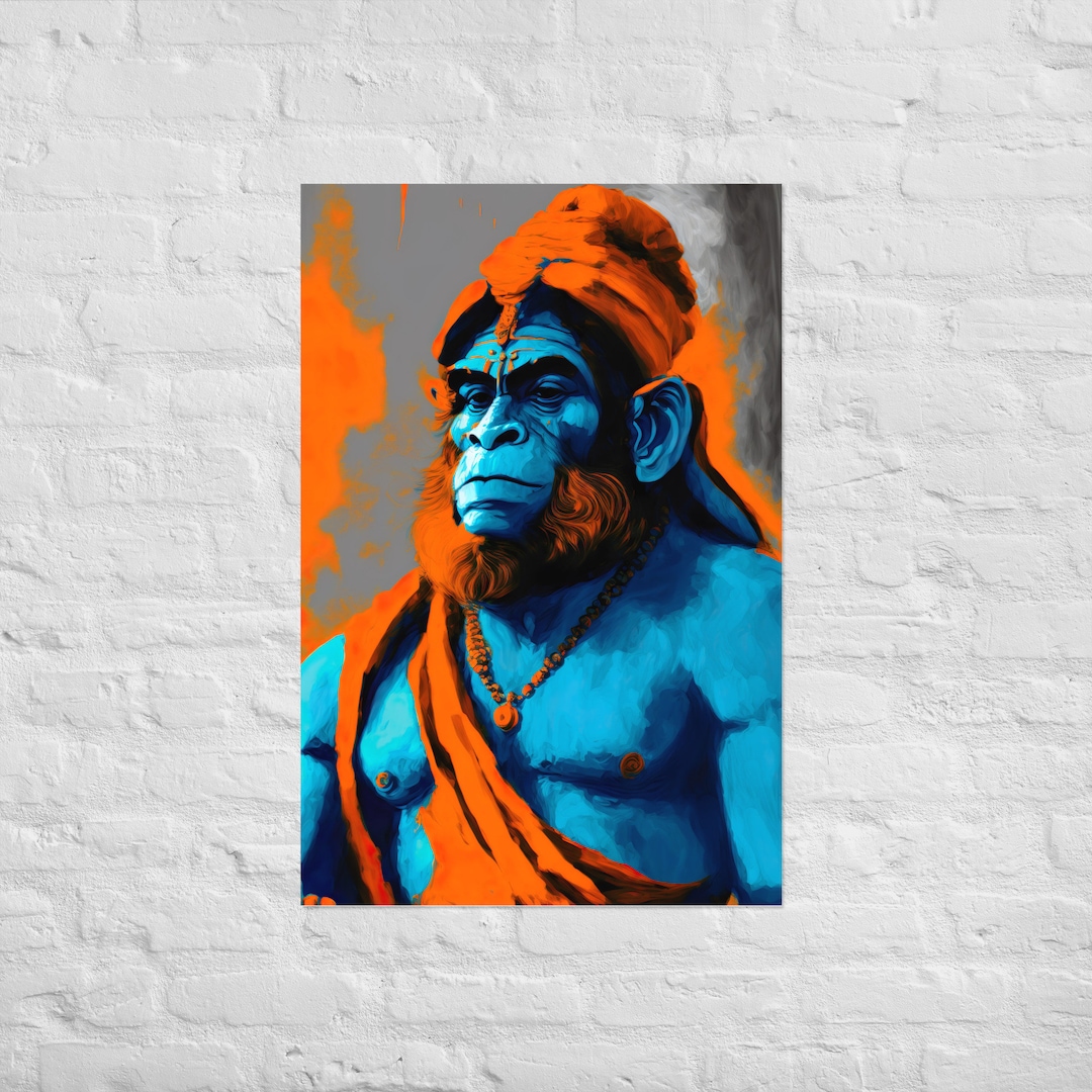 Lord Hanuman Art Hanuman Painting Ramayana Hindu God - Etsy