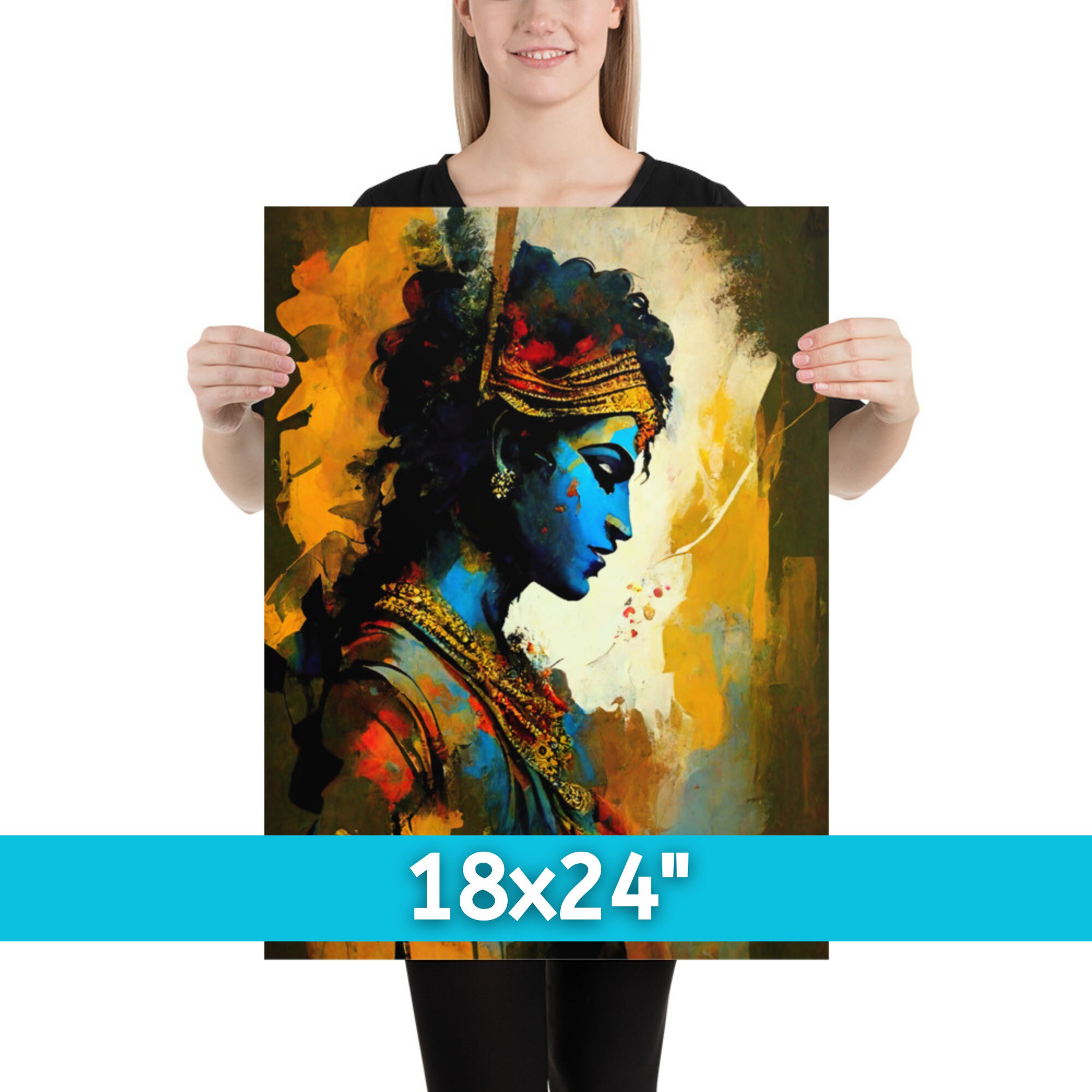 Krishna Art Print Krishna Painting Krishna Picture Krishna Art Hindu ...