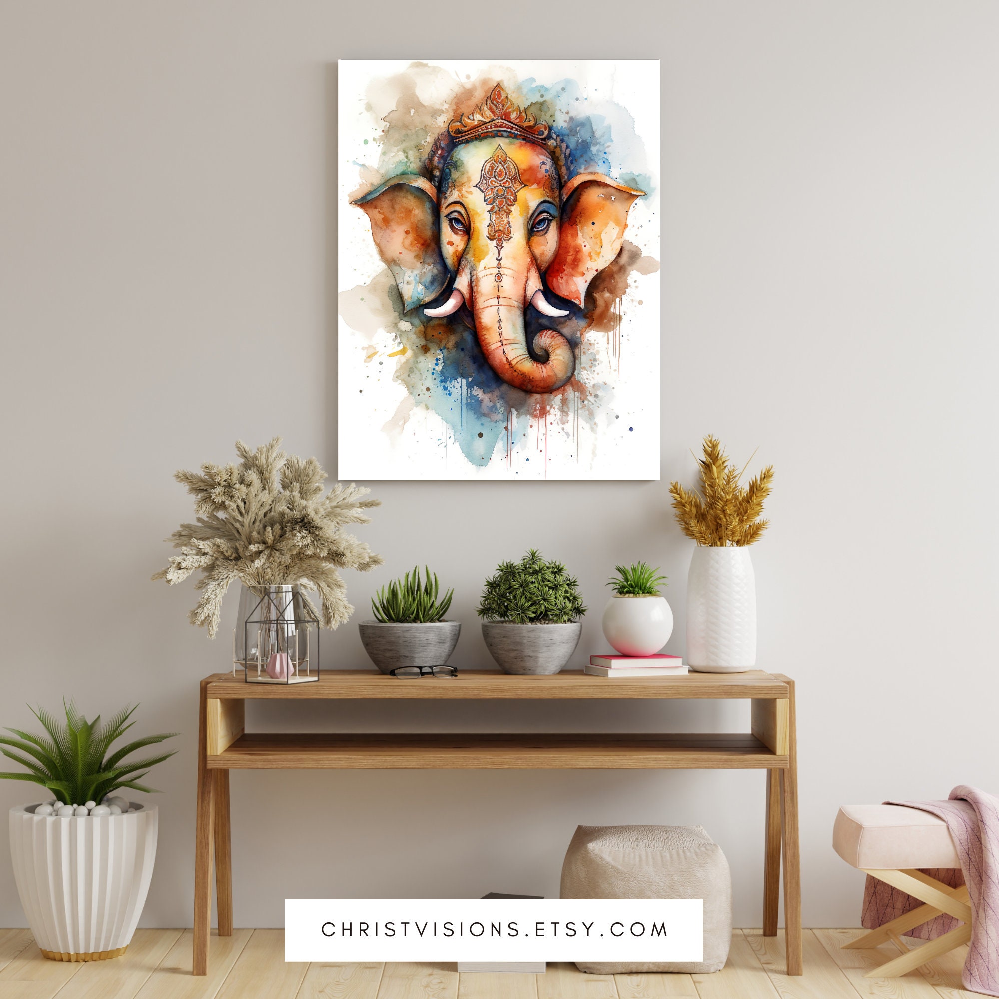 Ganesha Digital Art | Spiritual Printables | Ganesha Poster | Ganesh ...