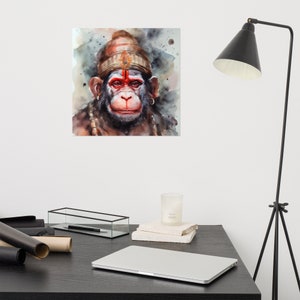 Hanuman Digital Art | Hanuman Poster | Monkey God | Hinduism | Hindu ...