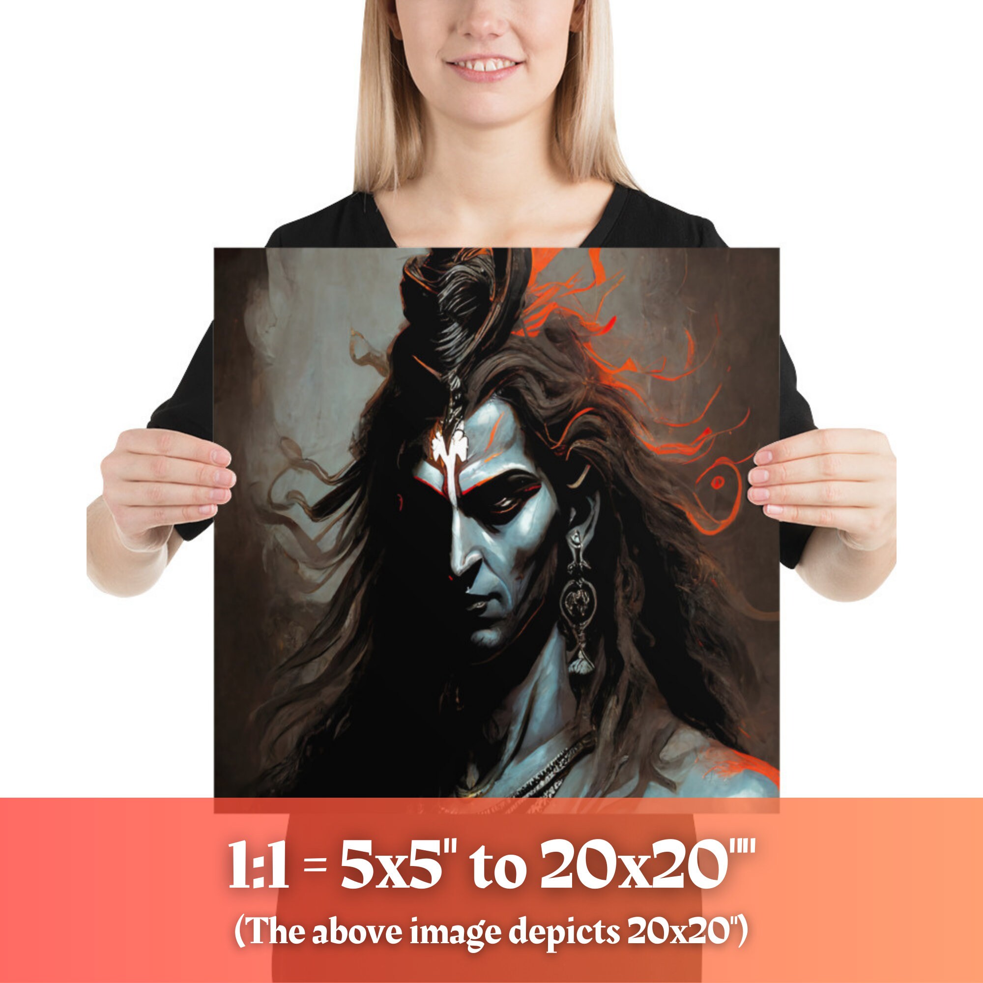 Printable Lord Shiva Poster | Shiva Art | Shiva Painting | Spiritual ...
