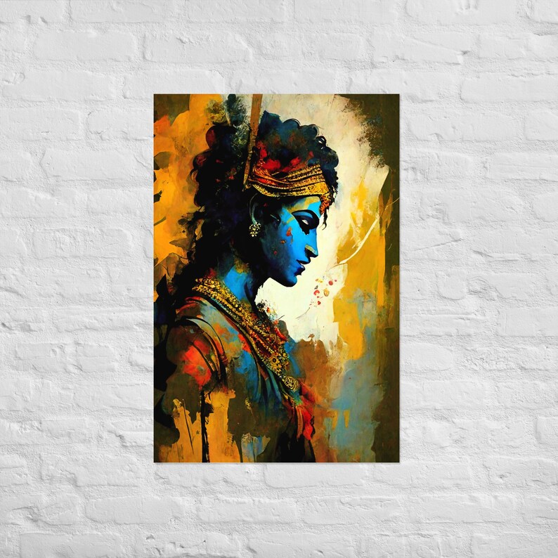 Krishna Art Print | Krishna Painting | Krishna Picture | Krishna Art ...