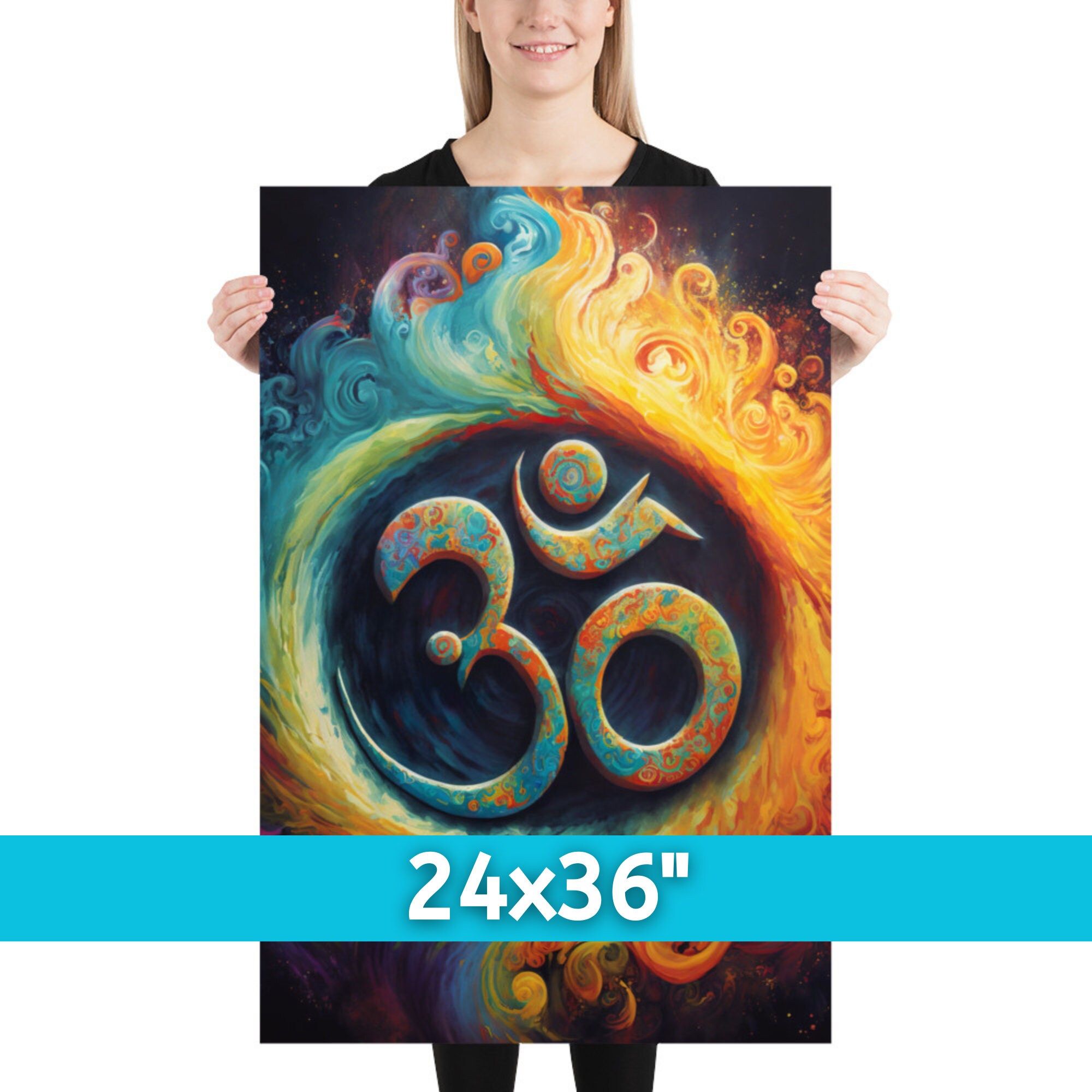 Om Symbol Spiritual Art | Mystic Art | Meditation Poster | Yoga Poster ...