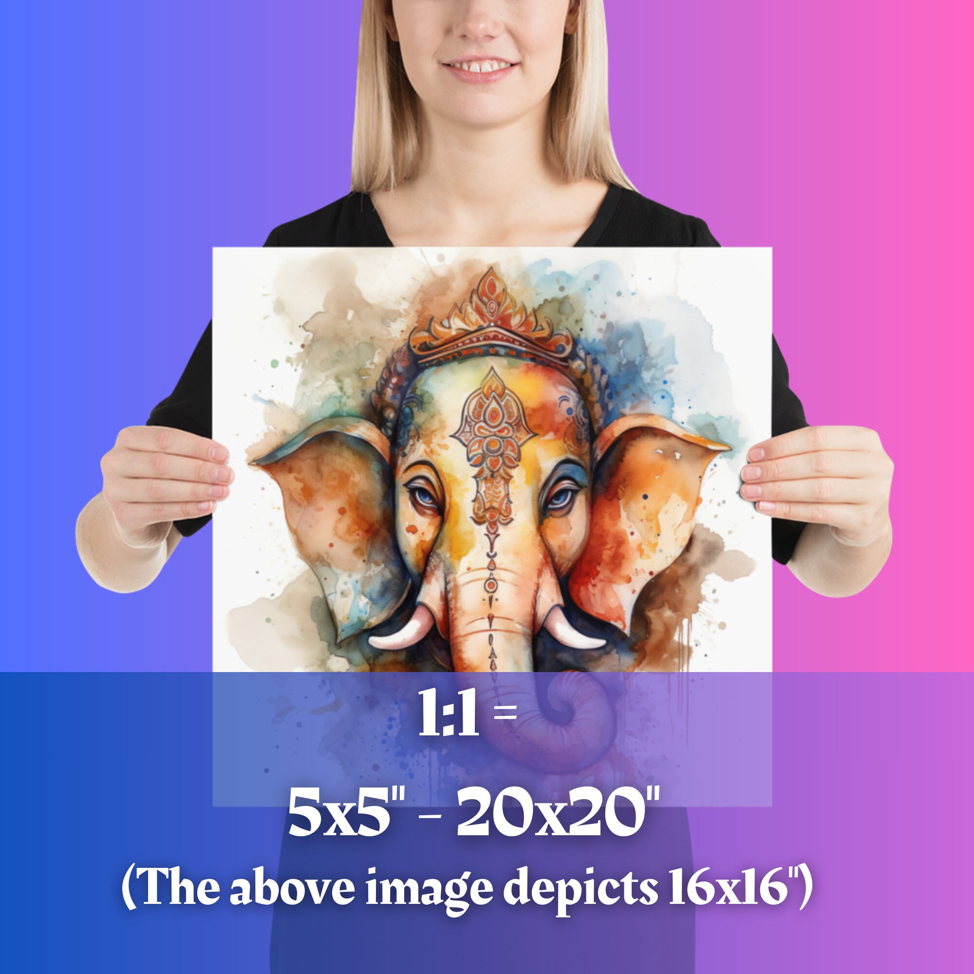 Ganesha Digital Art | Spiritual Printables | Ganesha Poster | Ganesh ...