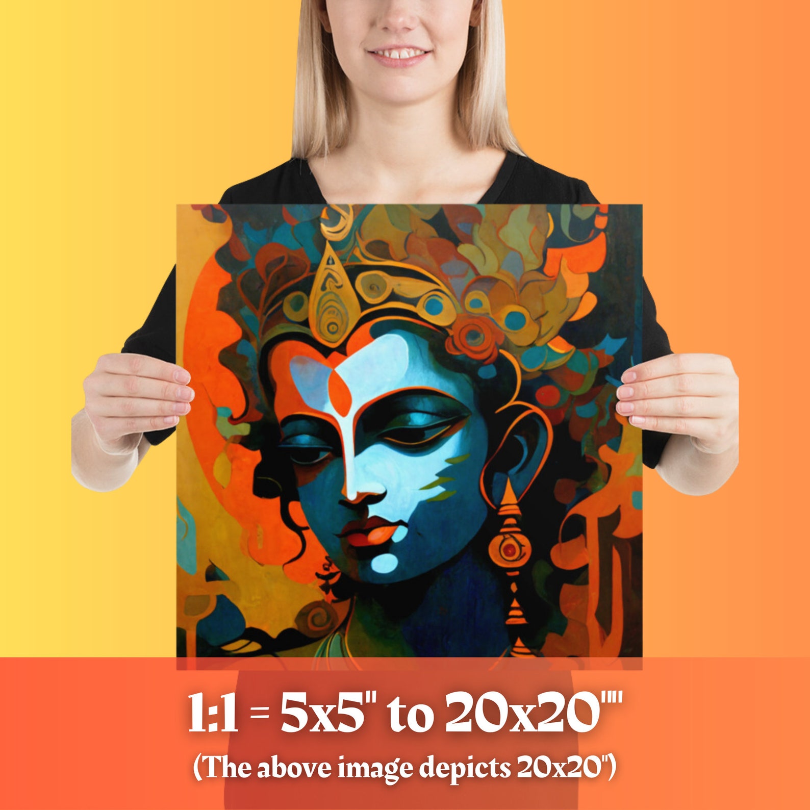 Modern Krishna Digital Art | Krishna Painting | Hare Krishna | Bhakti ...