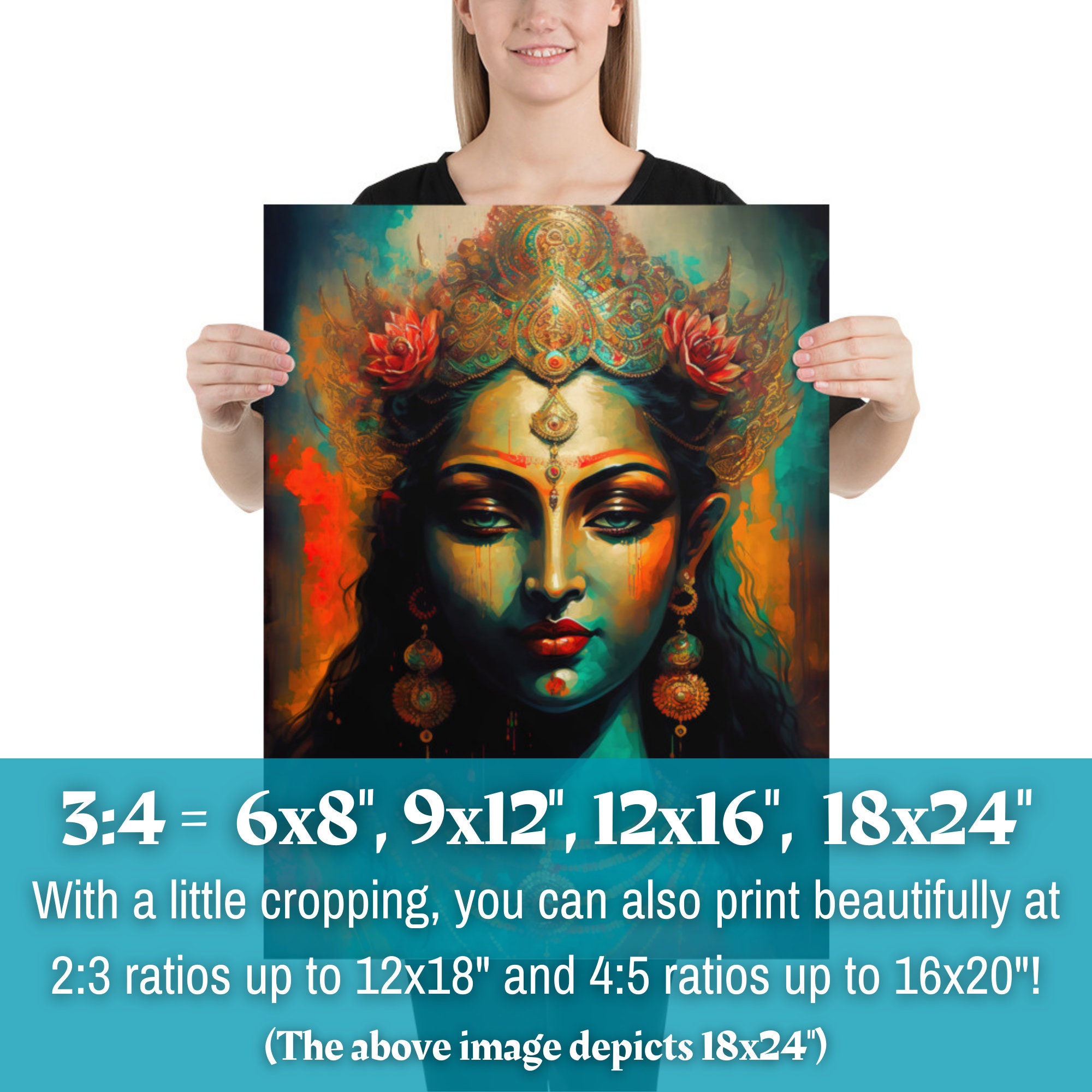 Lakshmi Digital Art | Shakti Art | Goddess Art | Divine Feminine | Goddess Painting | Yoga Art ...