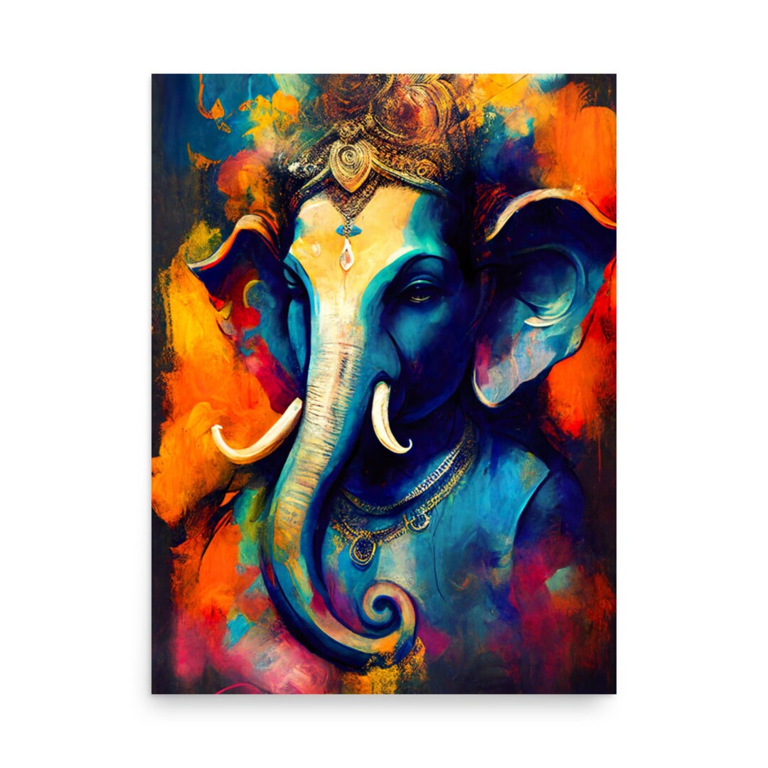 Ganesh Hindu Art Printable | Ganesha Poster | Mystical Art | Ganesha ...