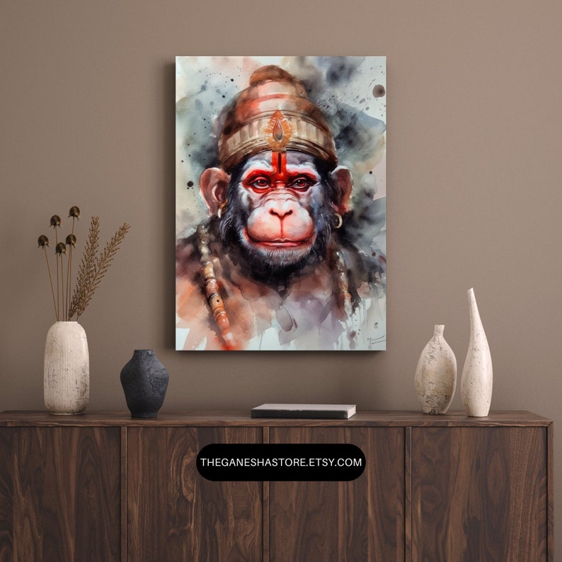 Hanuman Art Hanuman Poster Hanuman Painting Hinduism - Etsy