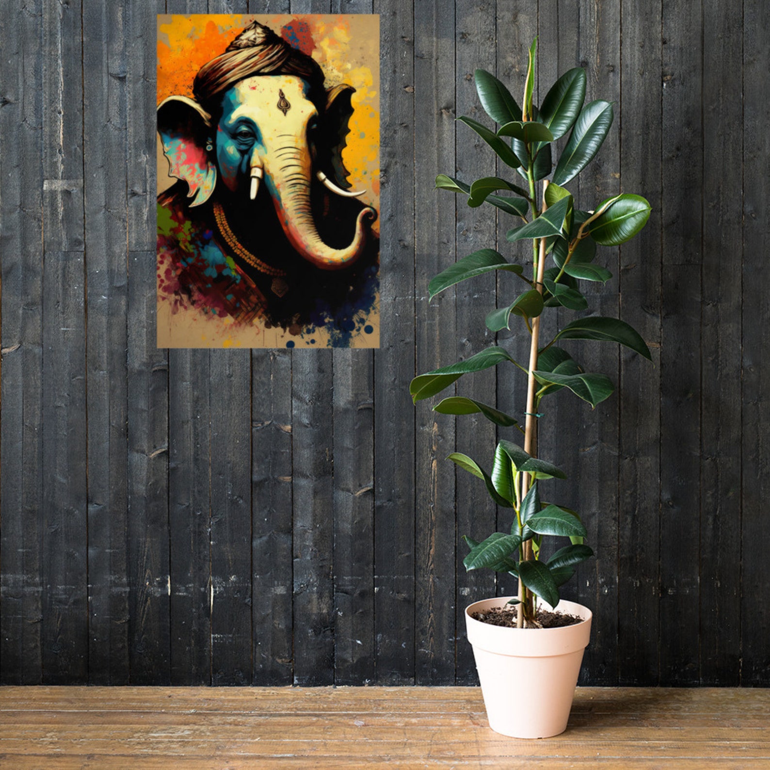 Ganesh Art Ganesha Painting Ganesh Poster Meditation Poster Hindu Gods ...