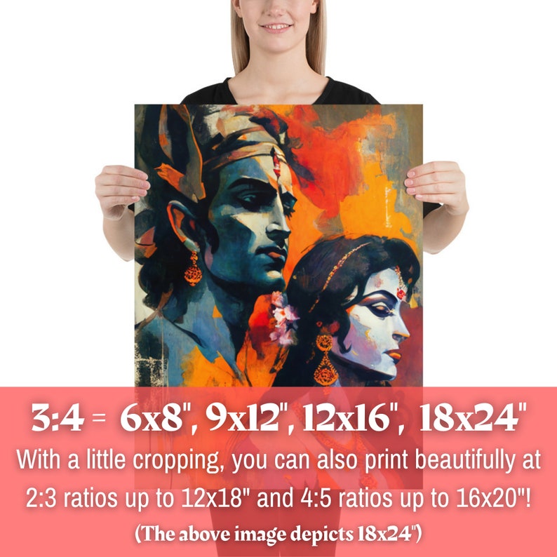 Lord Rama and Sita Digital Art Hindu Art Romantic Art Love Art ...