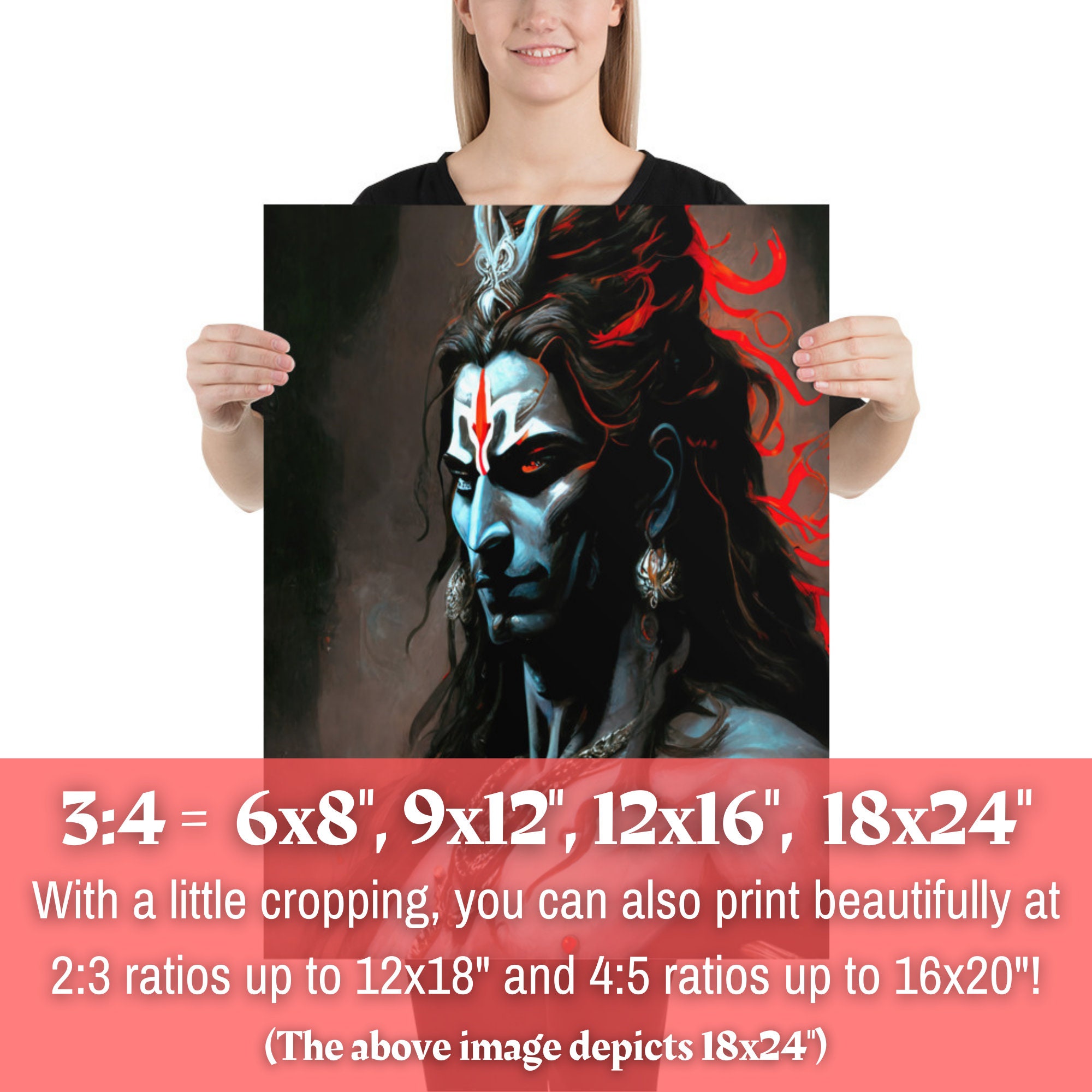 Shiva Digital Art Yoga Printables Enlightenment Hindu God Tantra Hindu Art Yoga Art Mystic Art ...