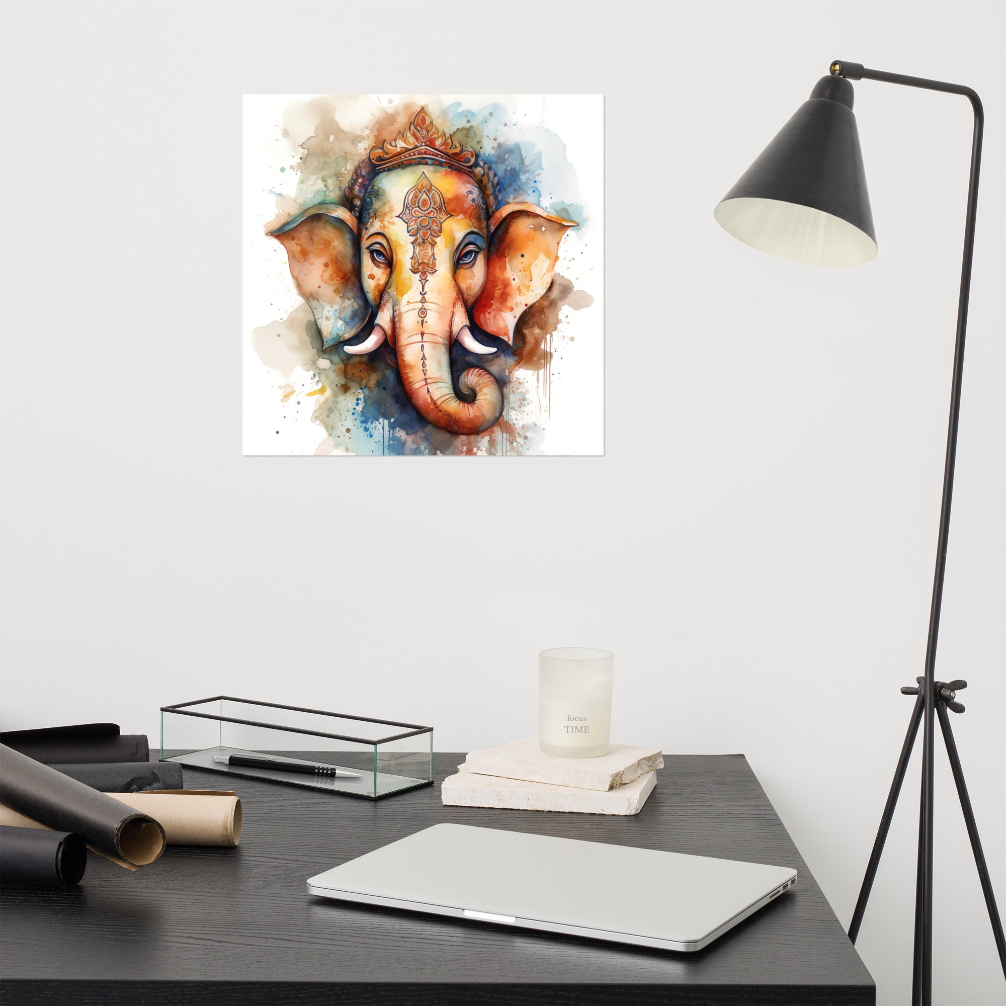Ganesha Digital Art Spiritual Printables Ganesha Poster Ganesh Poster ...