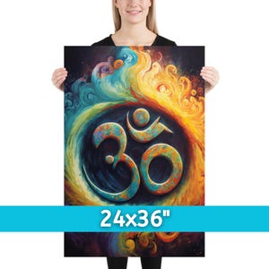 Cosmic Om Symbol for Spiritual Enlightenment - Yoga Art for Meditation ...