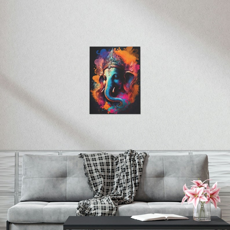 Ganesha Digital Art Print | Mystical Art | Ganesh Art | Yoga Printables ...