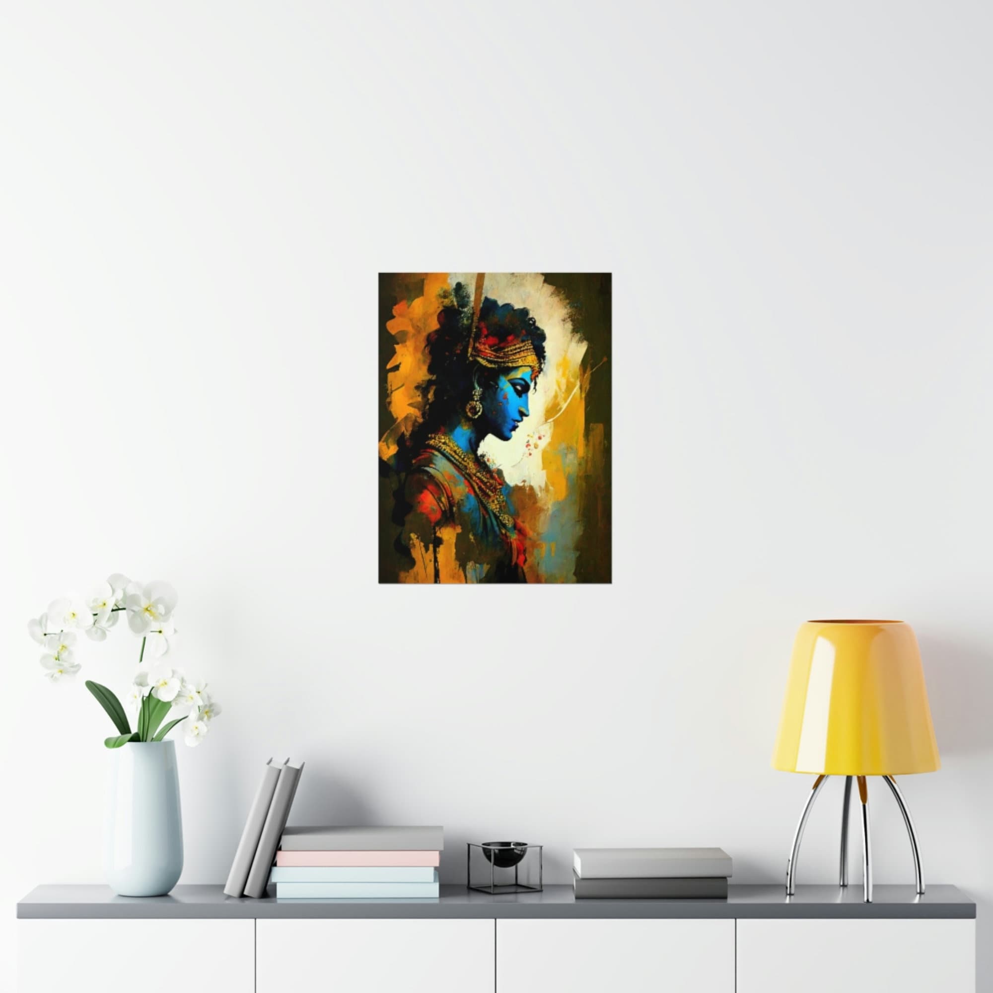 Krishna Digital Hindu Art Krishna Poster Krishna Picture Yoga Prints ...