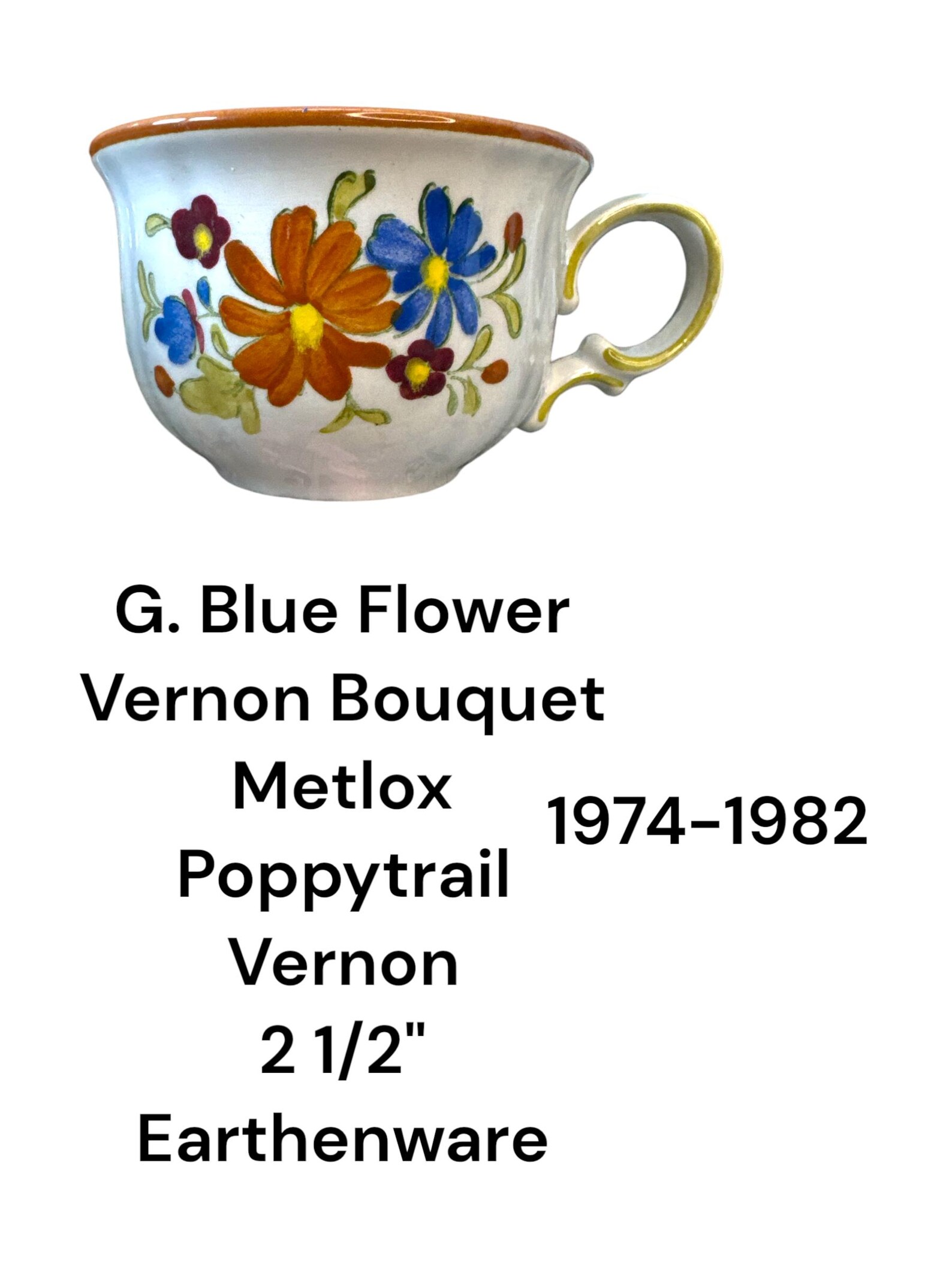 Vintage Retro Cup / Mug and Saucer Sets **mug Set 1** Stoneware ...