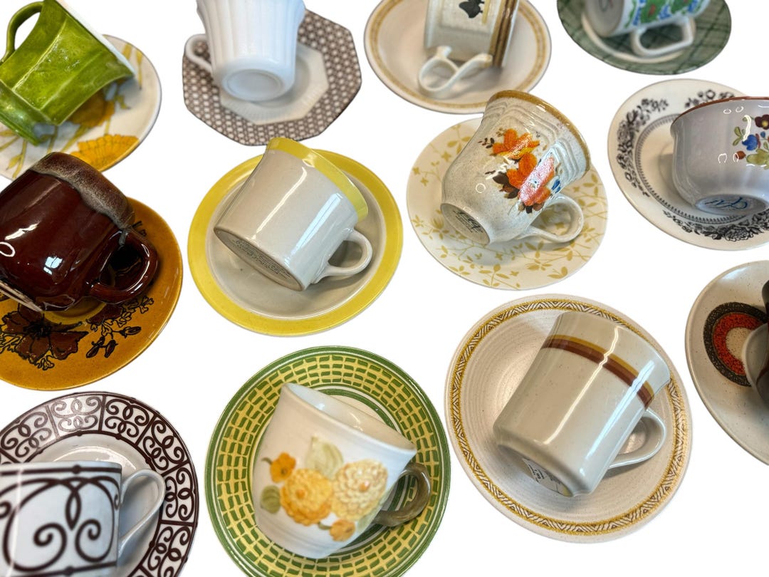 Vintage Retro Dish Sets * Cup / Mug and Saucer Sets **saucer Set 1 ...