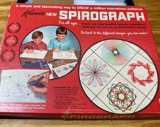 1960’s Spirograph Drawing Set - Etsy