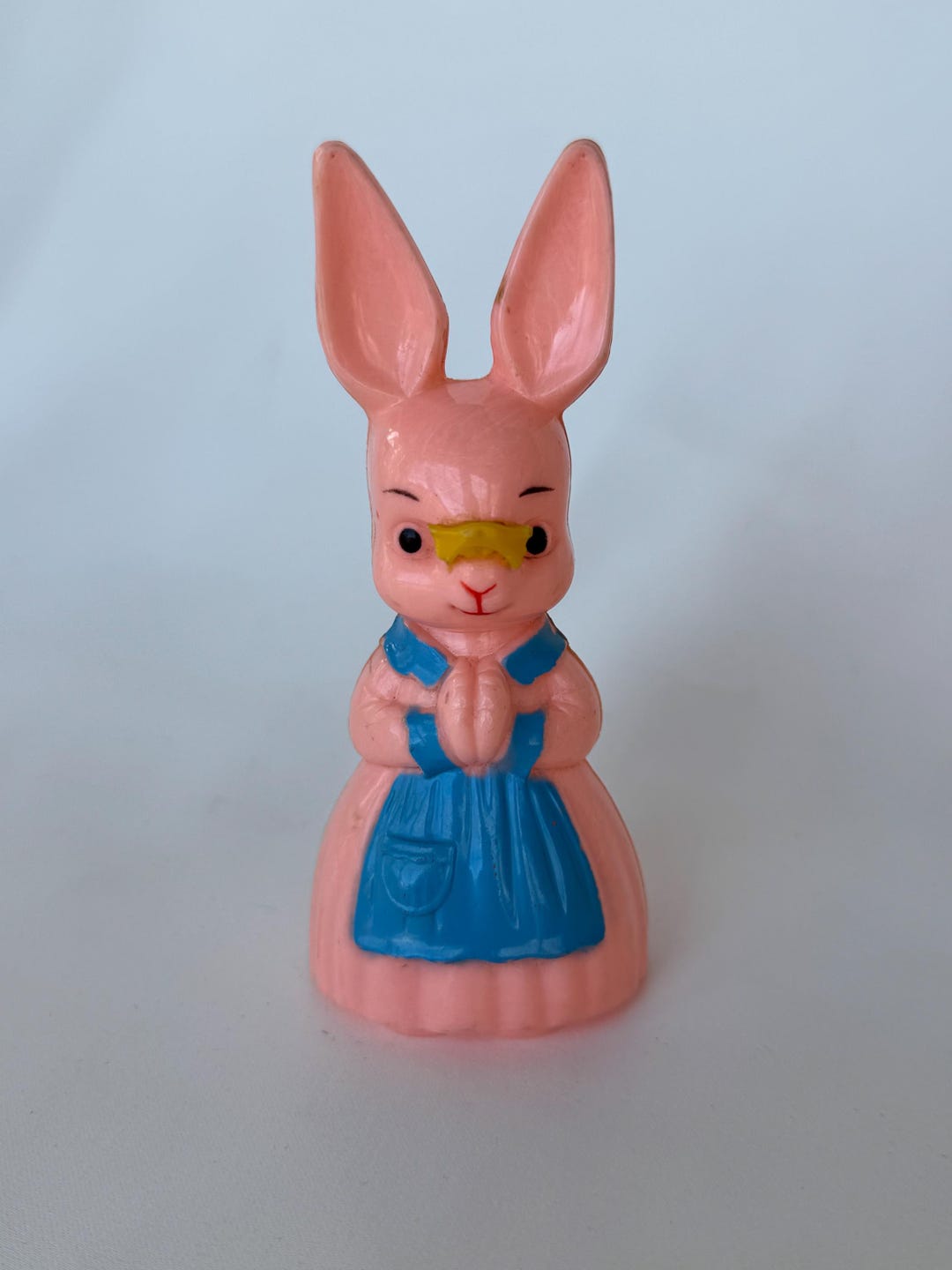 Knickerbocker Vintage Easter Bunny Rabbit Hard Plastic Decor-like Rosbo ...