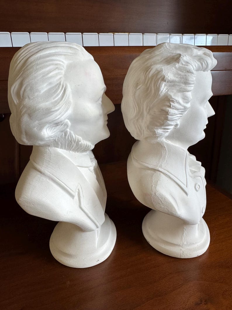 Arnels Ceramic Bust Mozart or Wagner-classic Composers for You Music ...