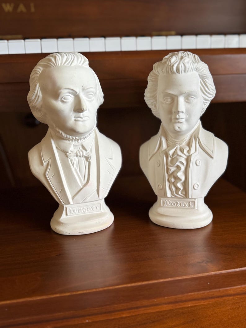 Arnels Ceramic Bust Mozart or Wagner-classic Composers for You Music ...