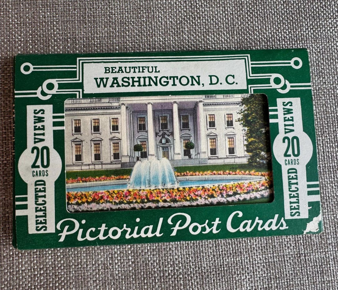 Vintage Set of Washington DC Postcards-not Used-16 in Box - Etsy