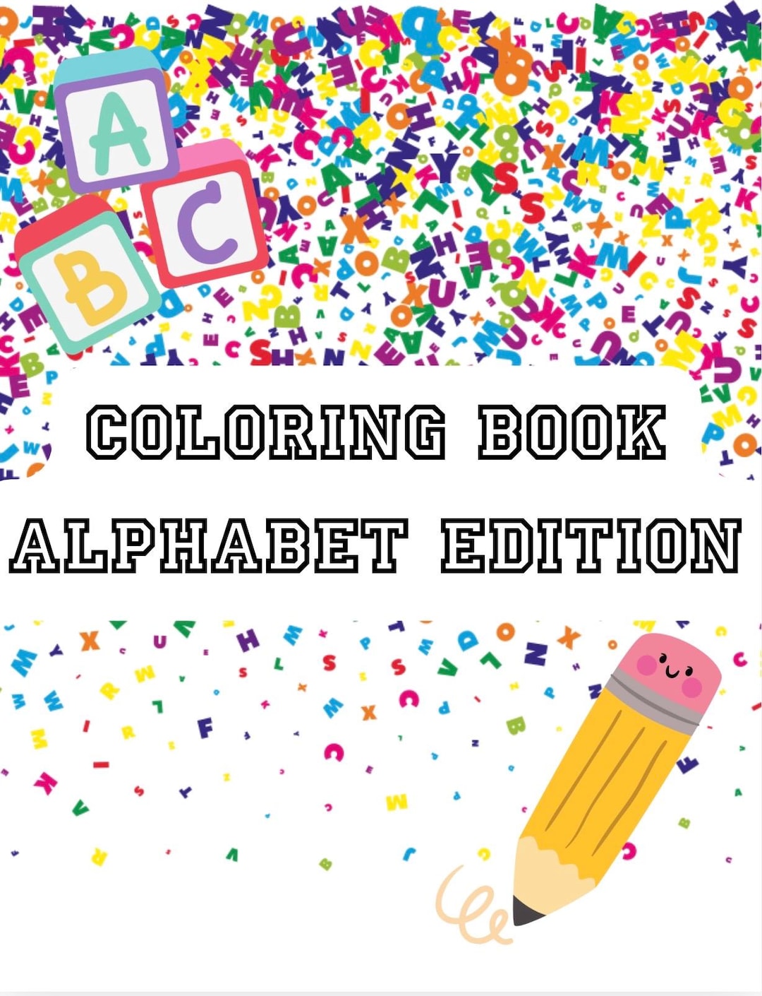 Alphabet Coloring Book With Letter Tracing Included for Each Letter! - Etsy