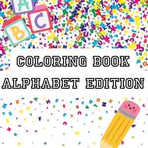 Alphabet Coloring Book With Letter Tracing Included for Each Letter! - Etsy