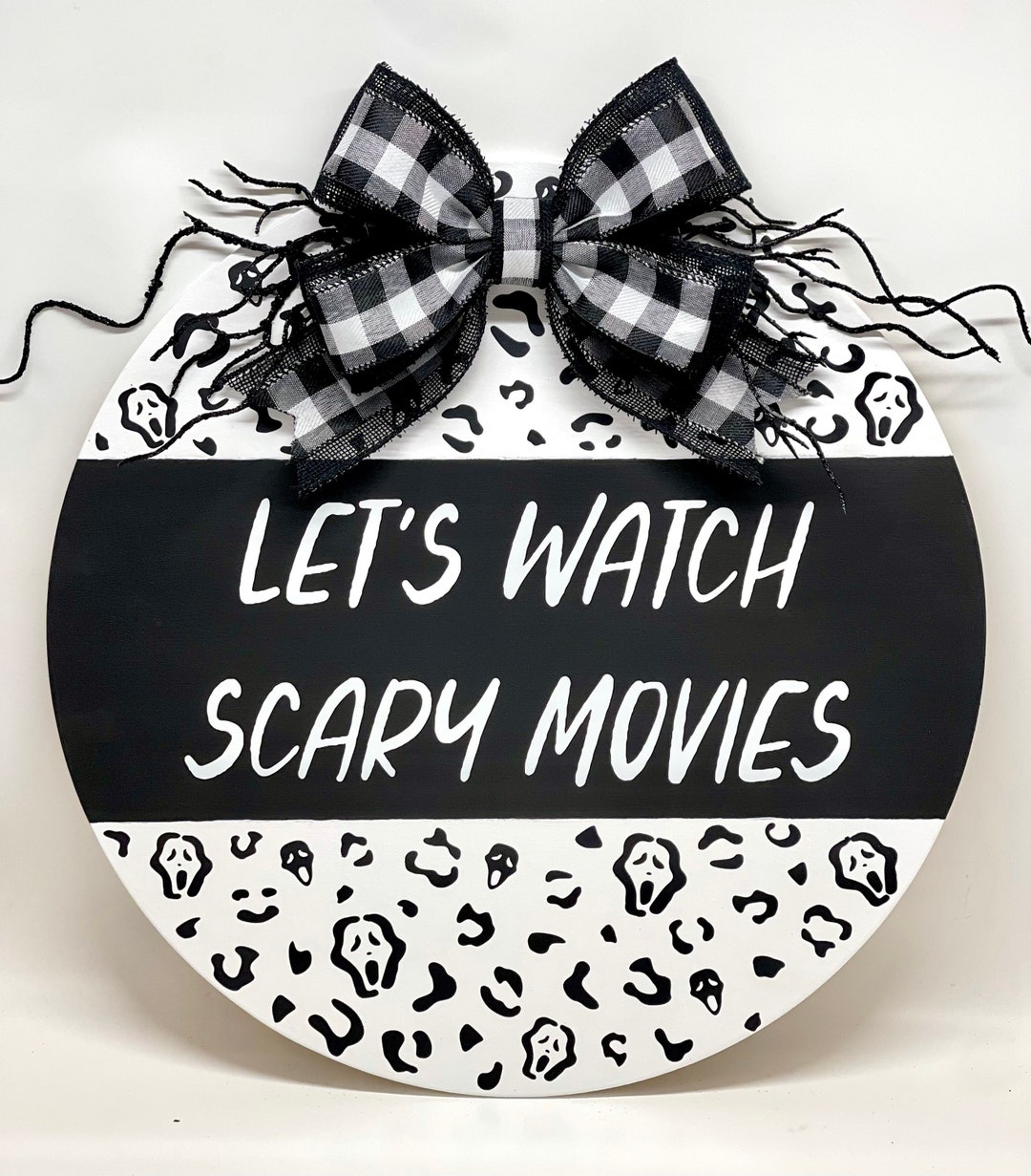 16 Scream Door Hanger Ghostface Door Hanger Halloween Door Hanger ...