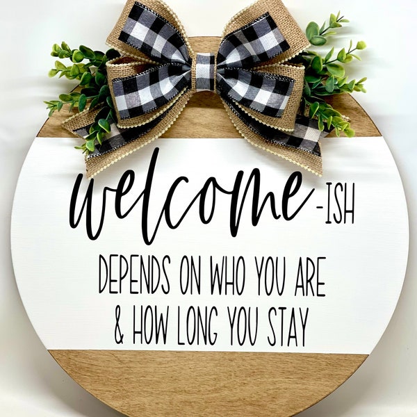 Funny Welcome Sign - Etsy