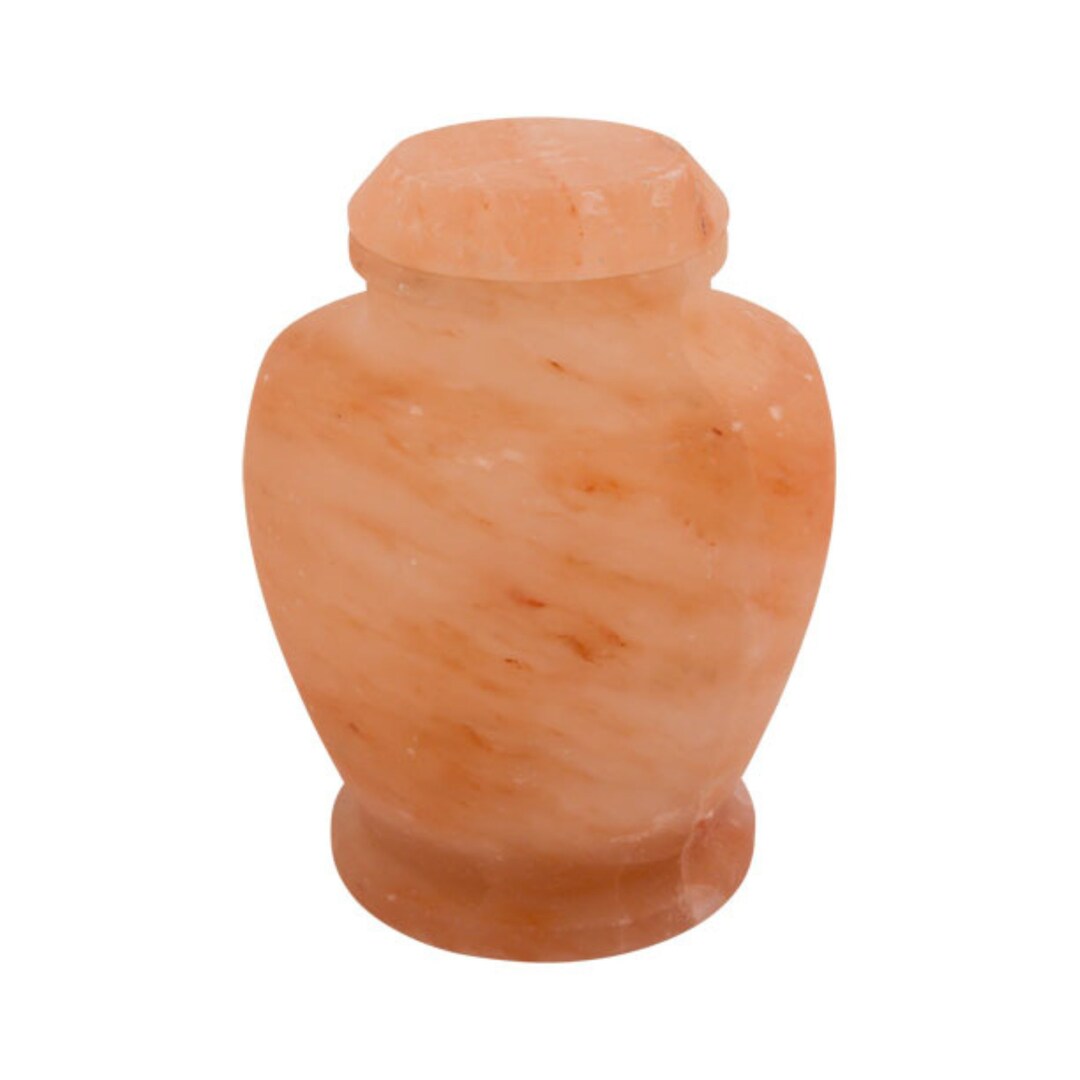 Carpel Himalayan Rock Salt Biodegradable Urn for Ashes, Earth Friendly ...