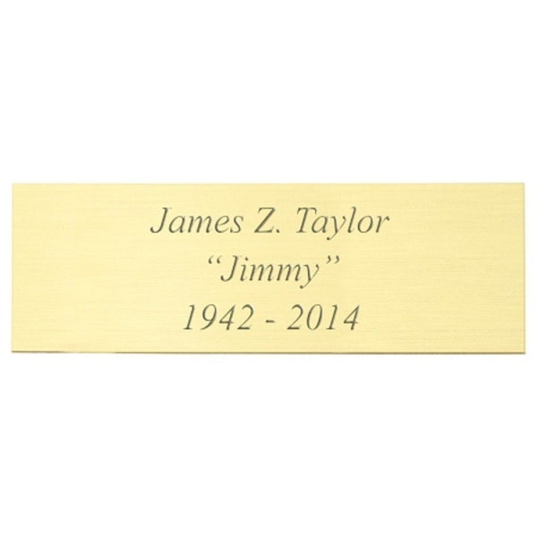 Burial Name Plate - Etsy